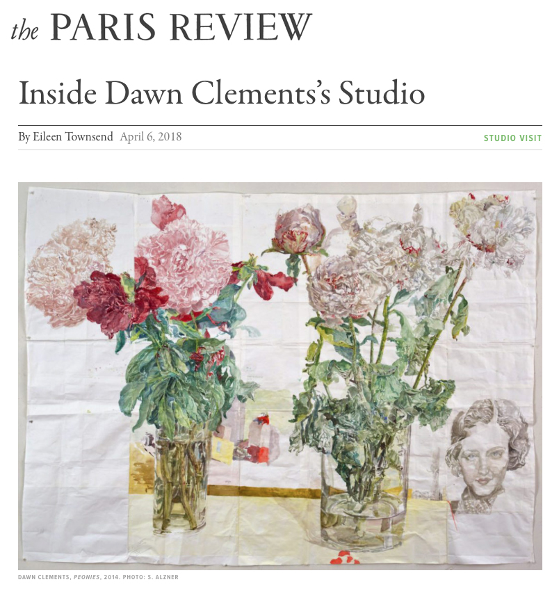 Dawn Clements Studio Visit at The Paris Review | Pierogi Gallery